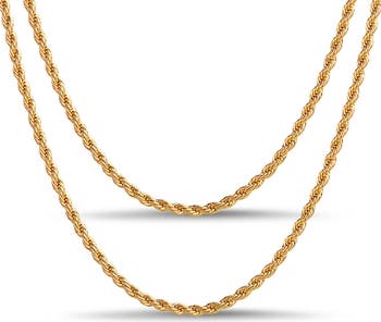 NES JEWELRY 20" & 18" Rope Chain Set | Nordstromrack