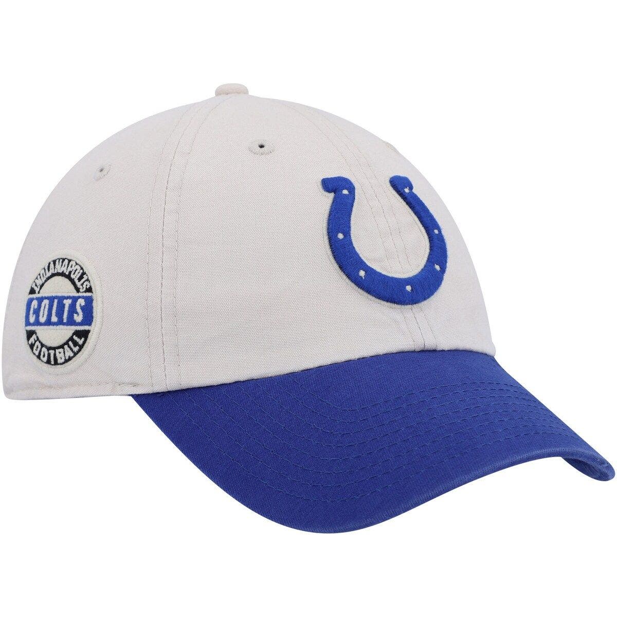 '47 Men's '47 Cream/Royal Indianapolis Colts Sidestep Clean Up ...