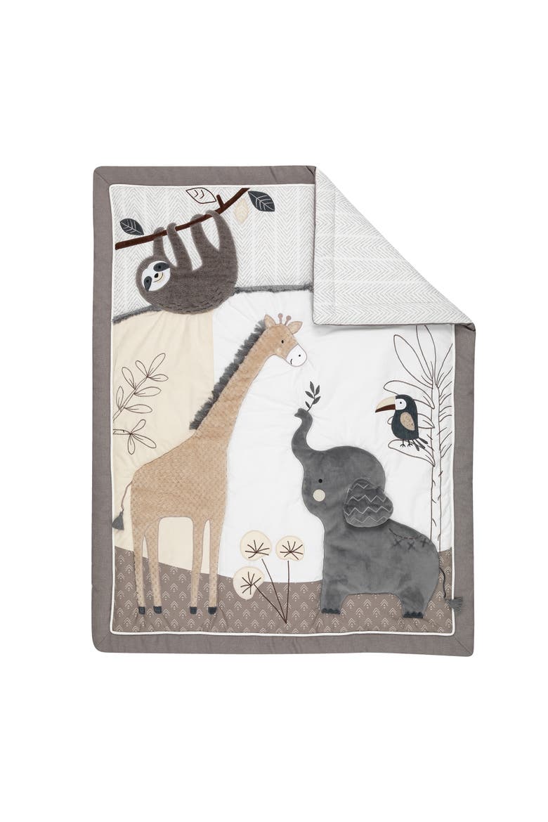 Baby Jungle Animals 4-Piece Crib Bedding Set (Men) | Nordstrom