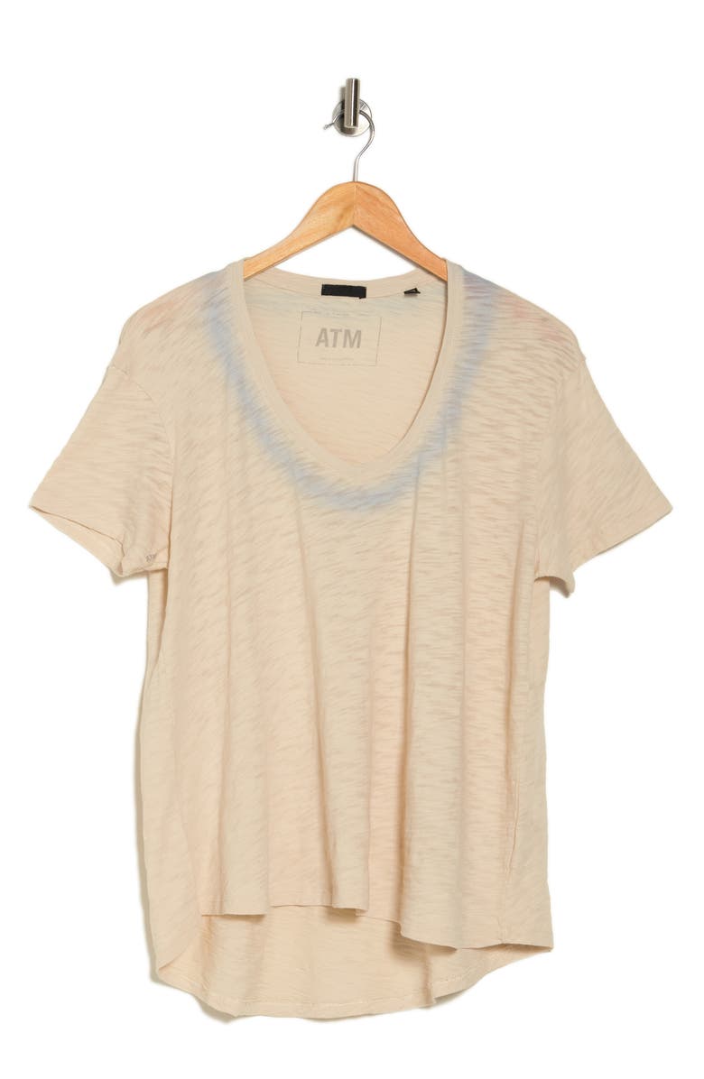 ATM Anthony Thomas Melillo Sprayed V-Neck Slub Jersey T-Shirt ...