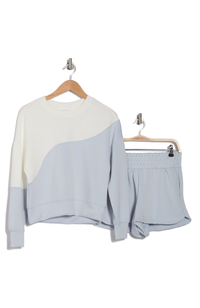RBX NeoAir Colorblock Crewneck Sweatshirt & Shorts Set | Nordstromrack