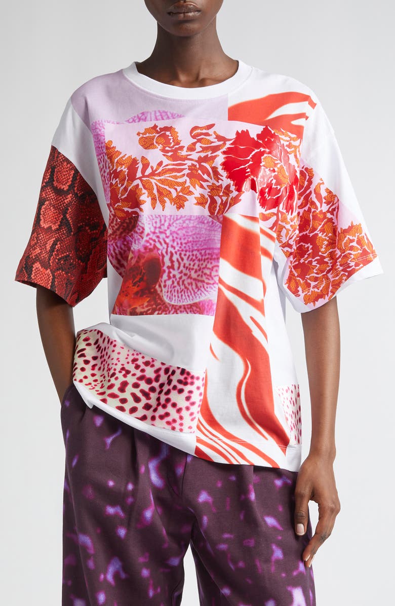 Dries Van Noten Hegels Mixed Print T-Shirt | Nordstromrack