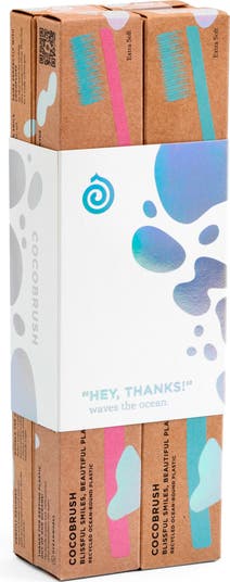 COCOLAB Cocobrush 4-Pack Rainbrow Toothbrush Set | Nordstrom