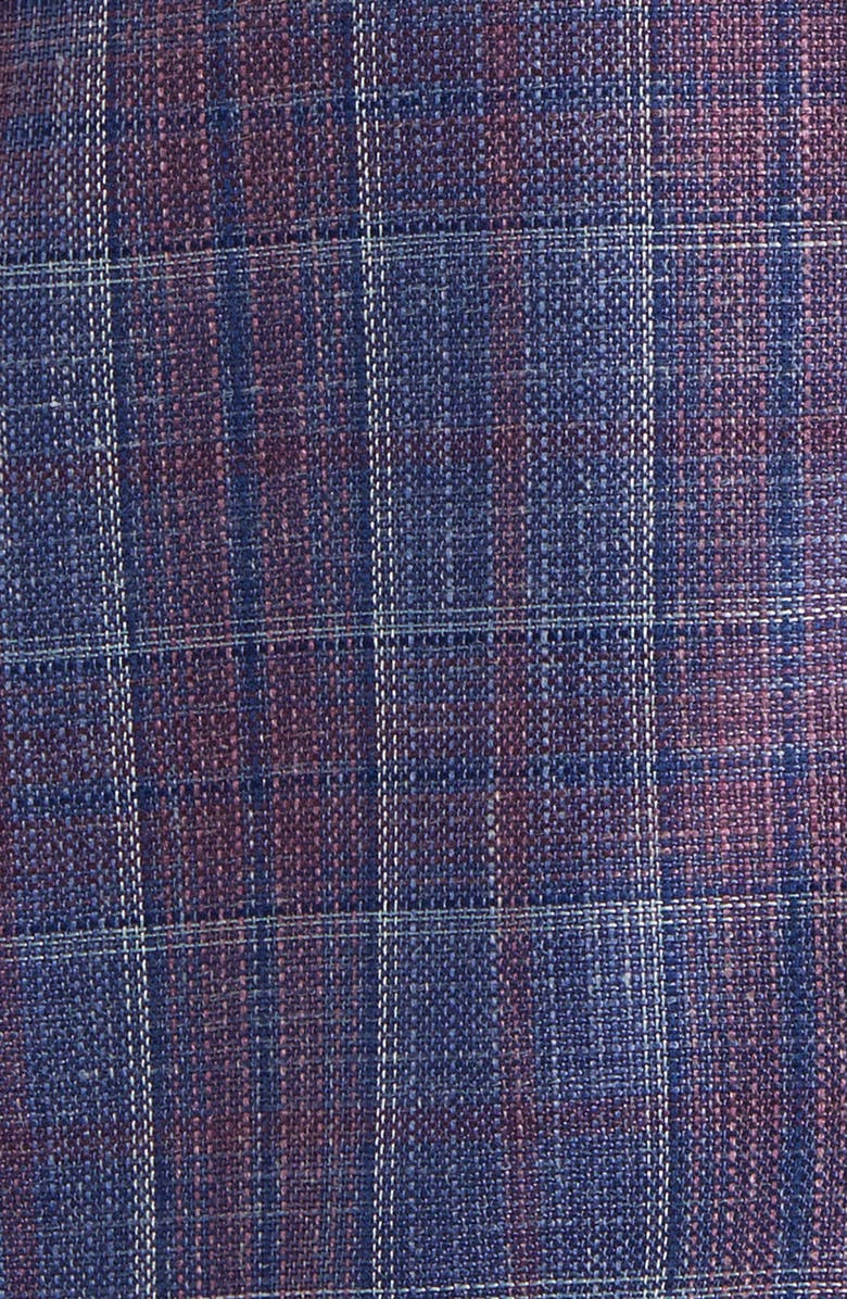 Peter Millar Tailored Fit Plaid Wool, Silk & Linen Blend Sport Coat ...