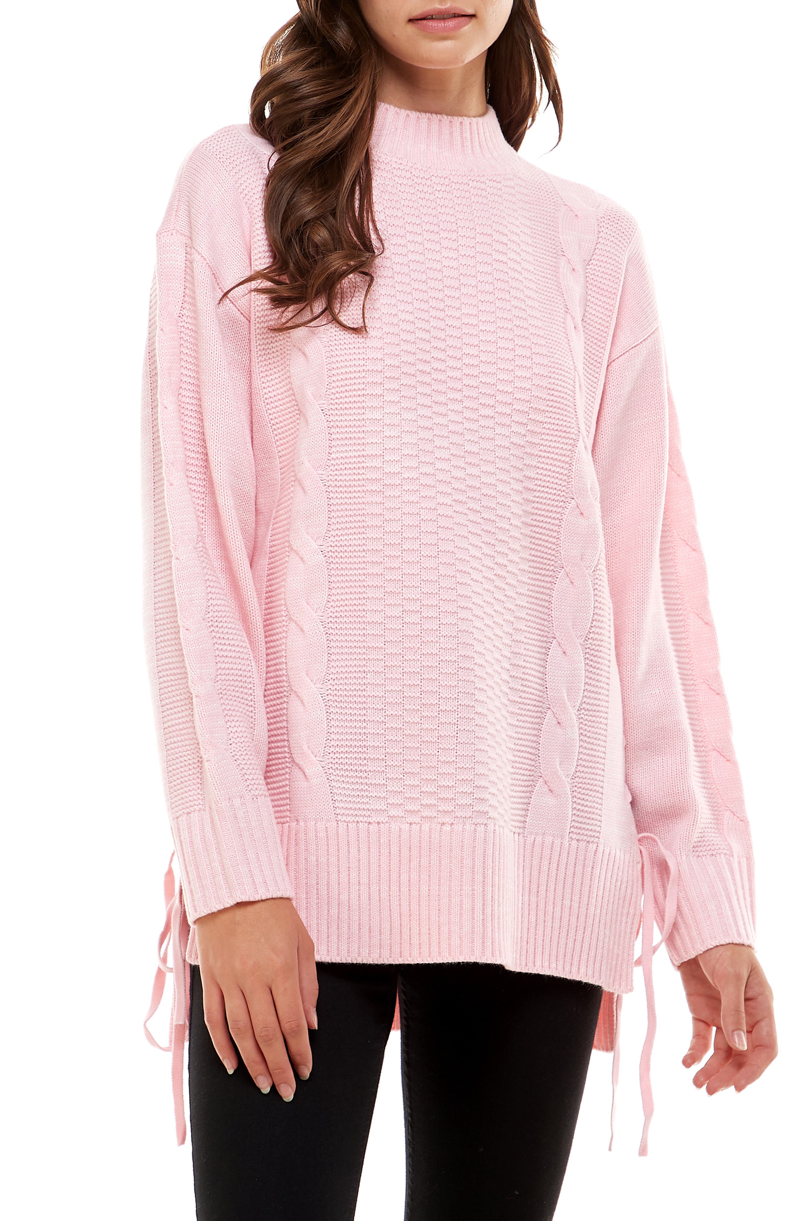 WAYF Dani Side Lace-Up Sweater | Nordstromrack