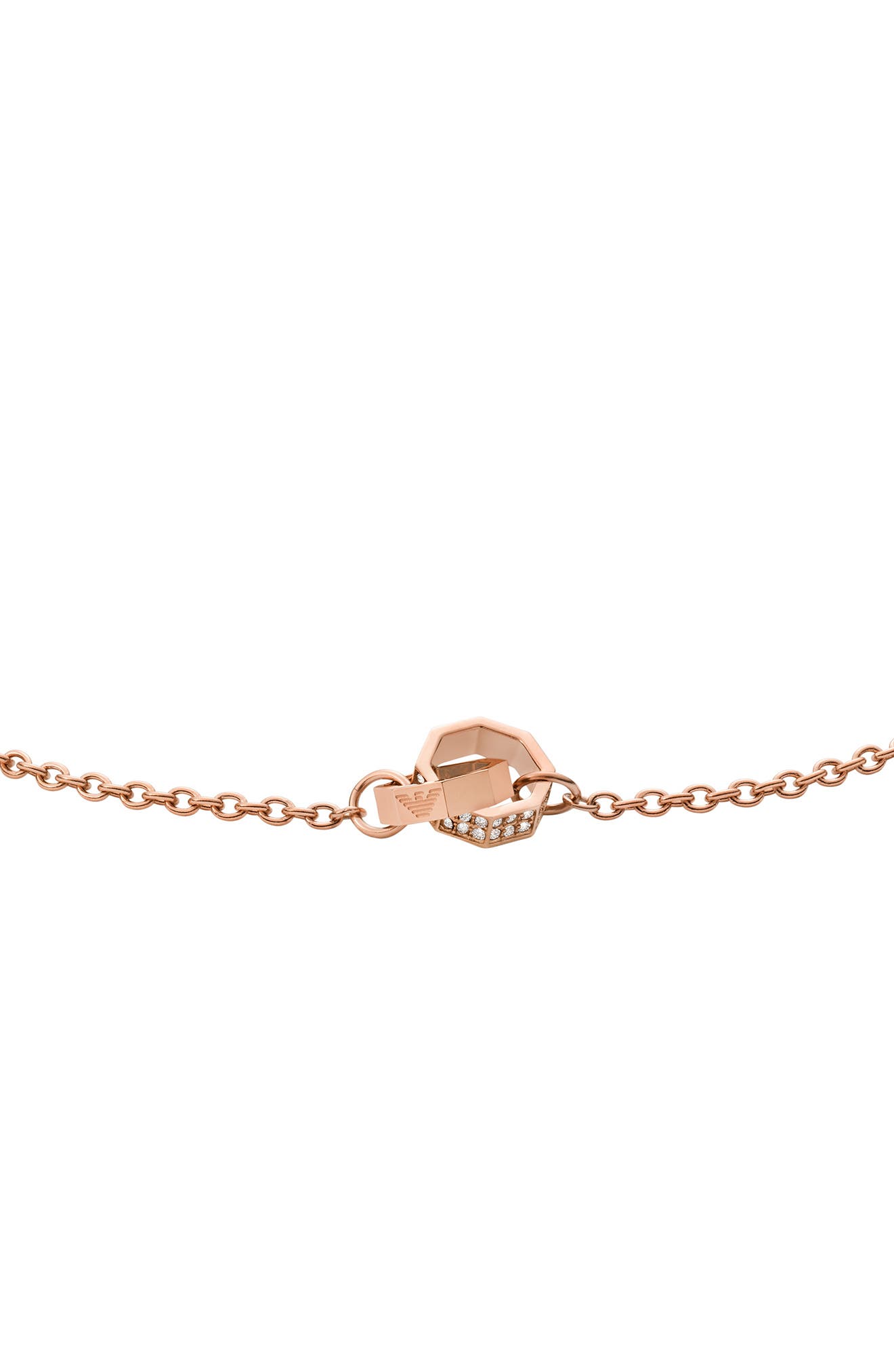 Emporio Armani Octagon Charm CZ Bracelet (Women) | Nordstromrack