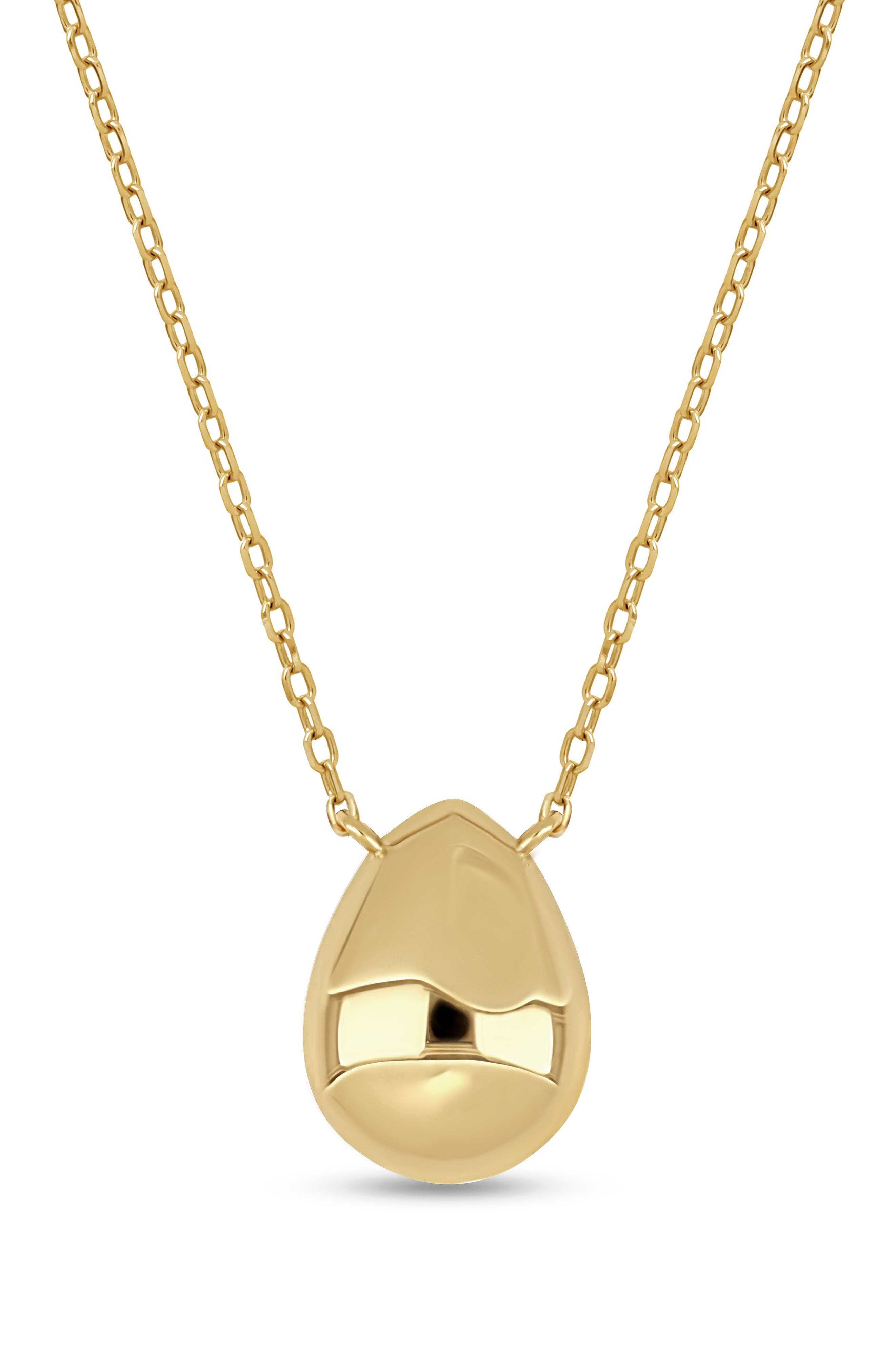 14K Yellow Gold Teardrop Pendant Necklace (Women) | Nordstromrack