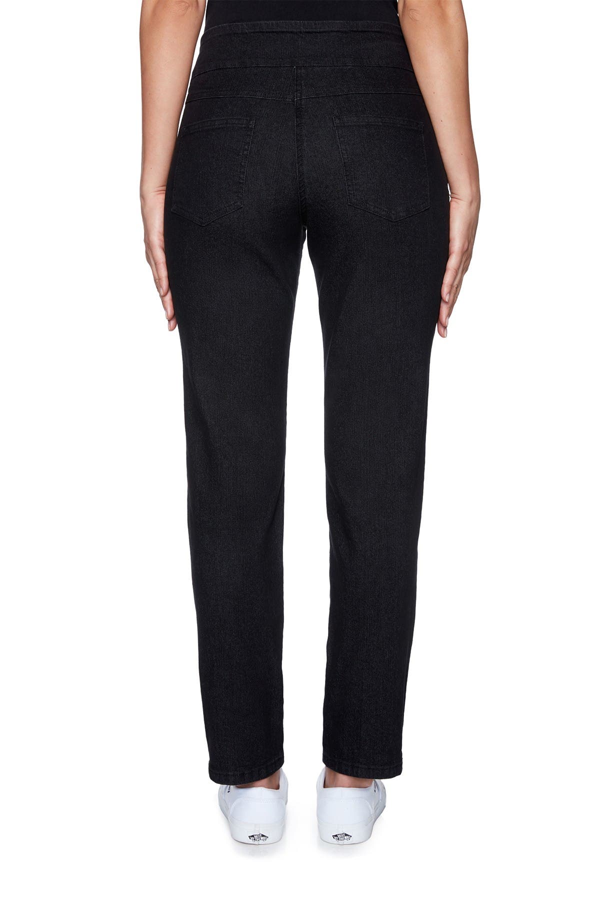 RUBY RD Mid-Rise Pull-On Straight Extra Stretch Light Weight Denim ...