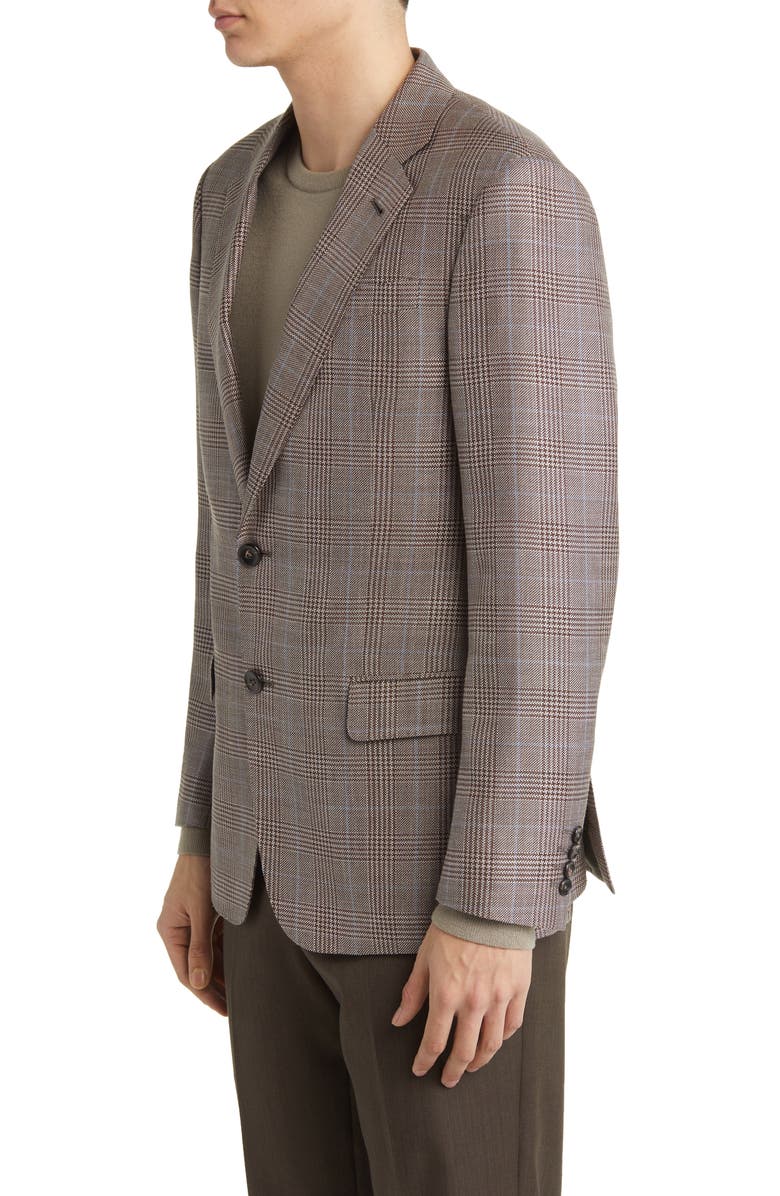 Emporio Armani Textured Plaid Wool Blend Sport Coat | Nordstrom