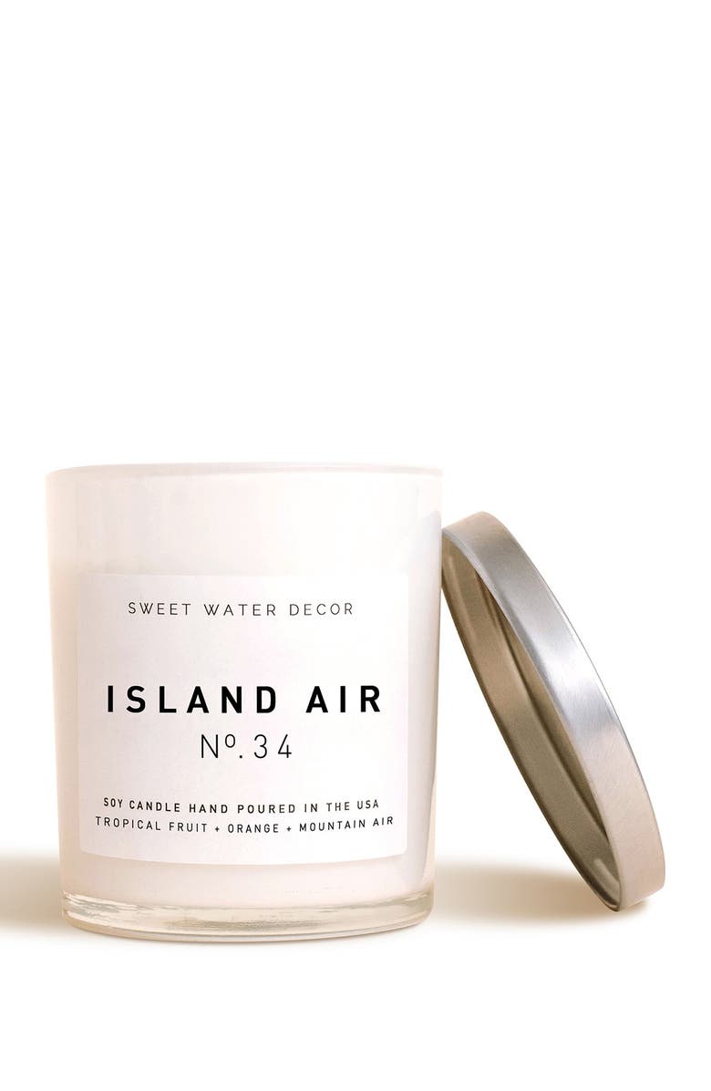 SWEET WATER DECOR Island Air 11 oz. Soy Jar Candle - Set of 2 ...