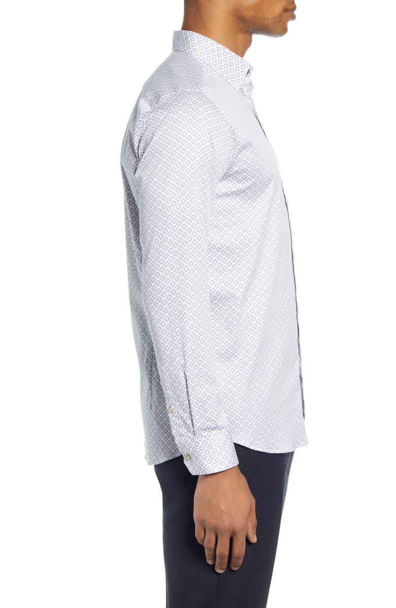 Ted Baker London Offme Slim Fit Geo Print Button-Up Shirt | Nordstromrack