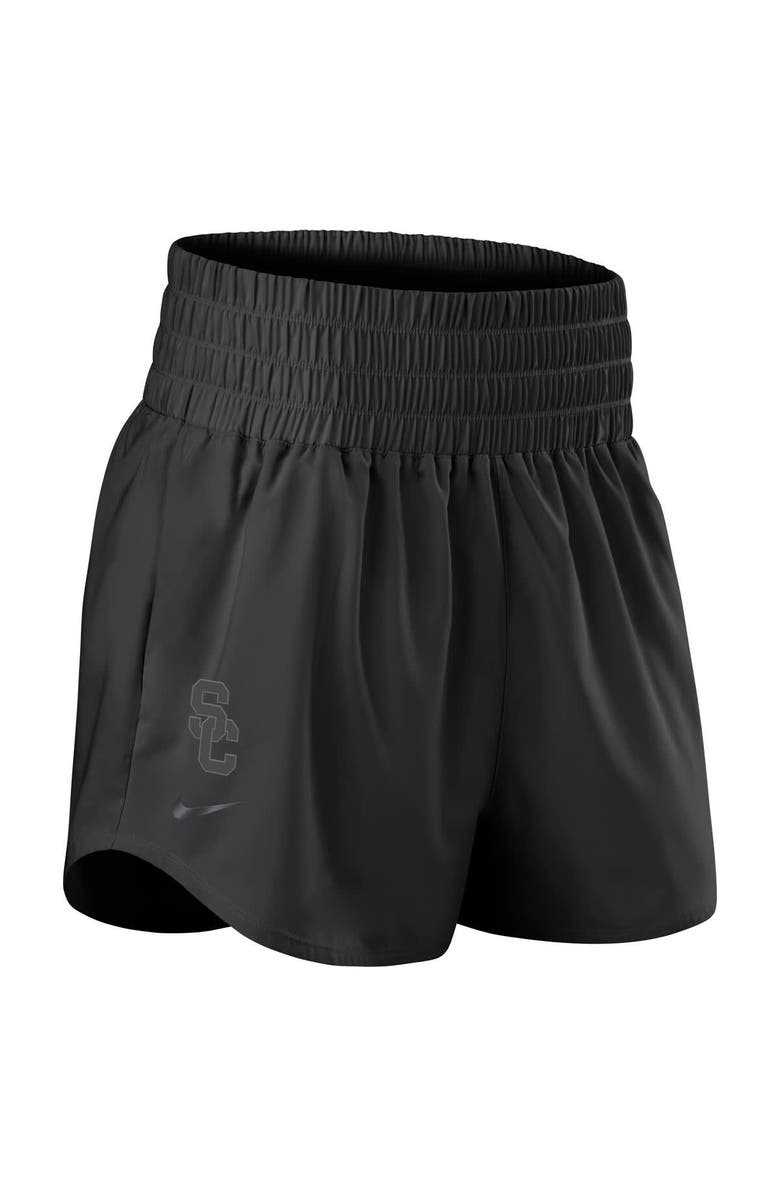 Nike Women's Nike Black USC Trojans Performance One High-Rise Shorts ...