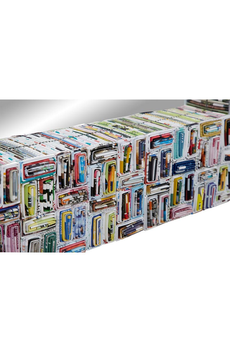 WILLOW ROW Multicolored Glass Handmade Recycled Magazine Frame Wall ...