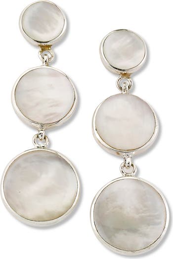 SAMUEL B. Sterling Silver Mother of Pearl Drop Earrings | Nordstromrack