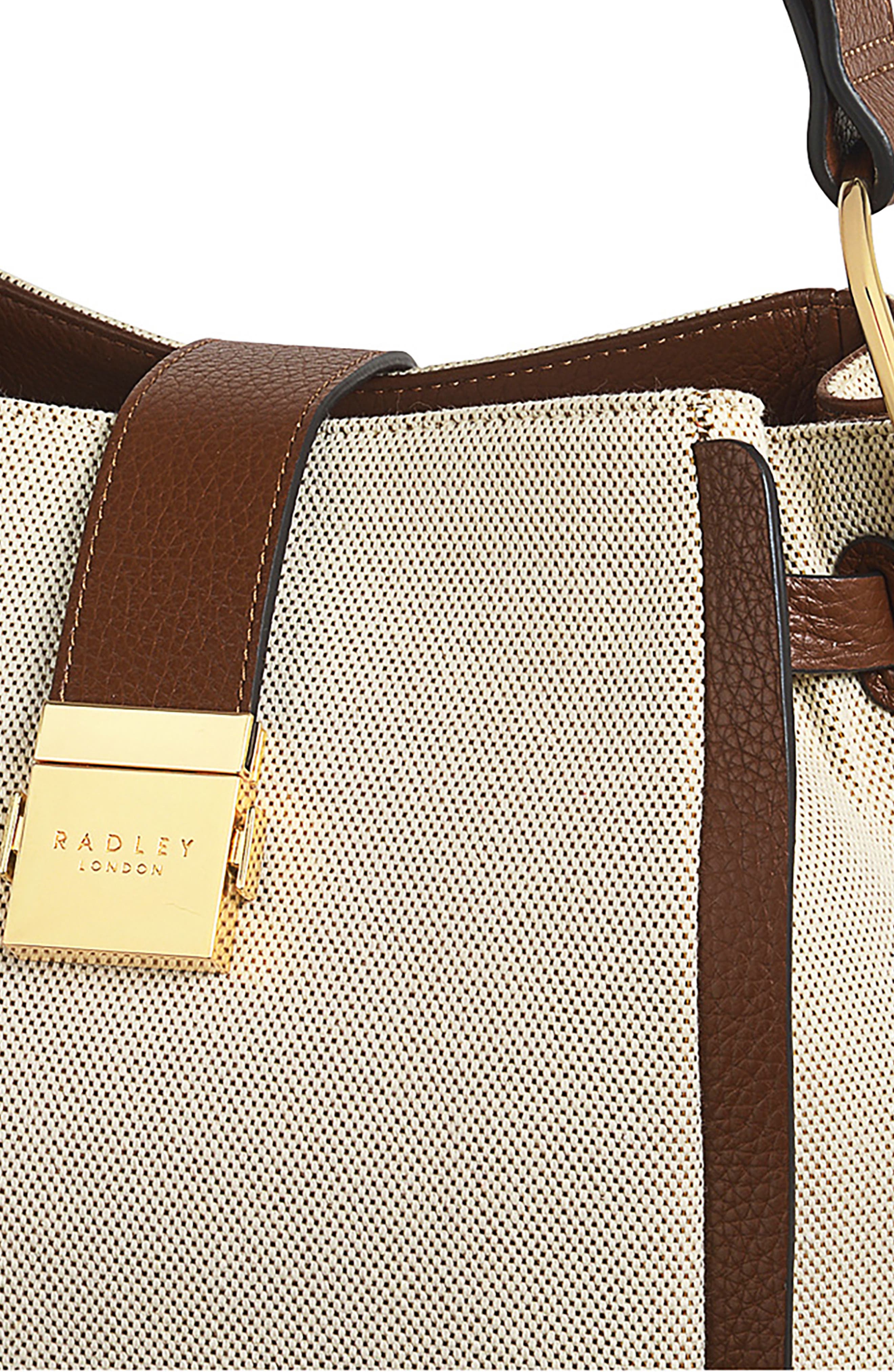 Radley Sloane Street Leather & Canvas Shoulder Bag | Nordstromrack