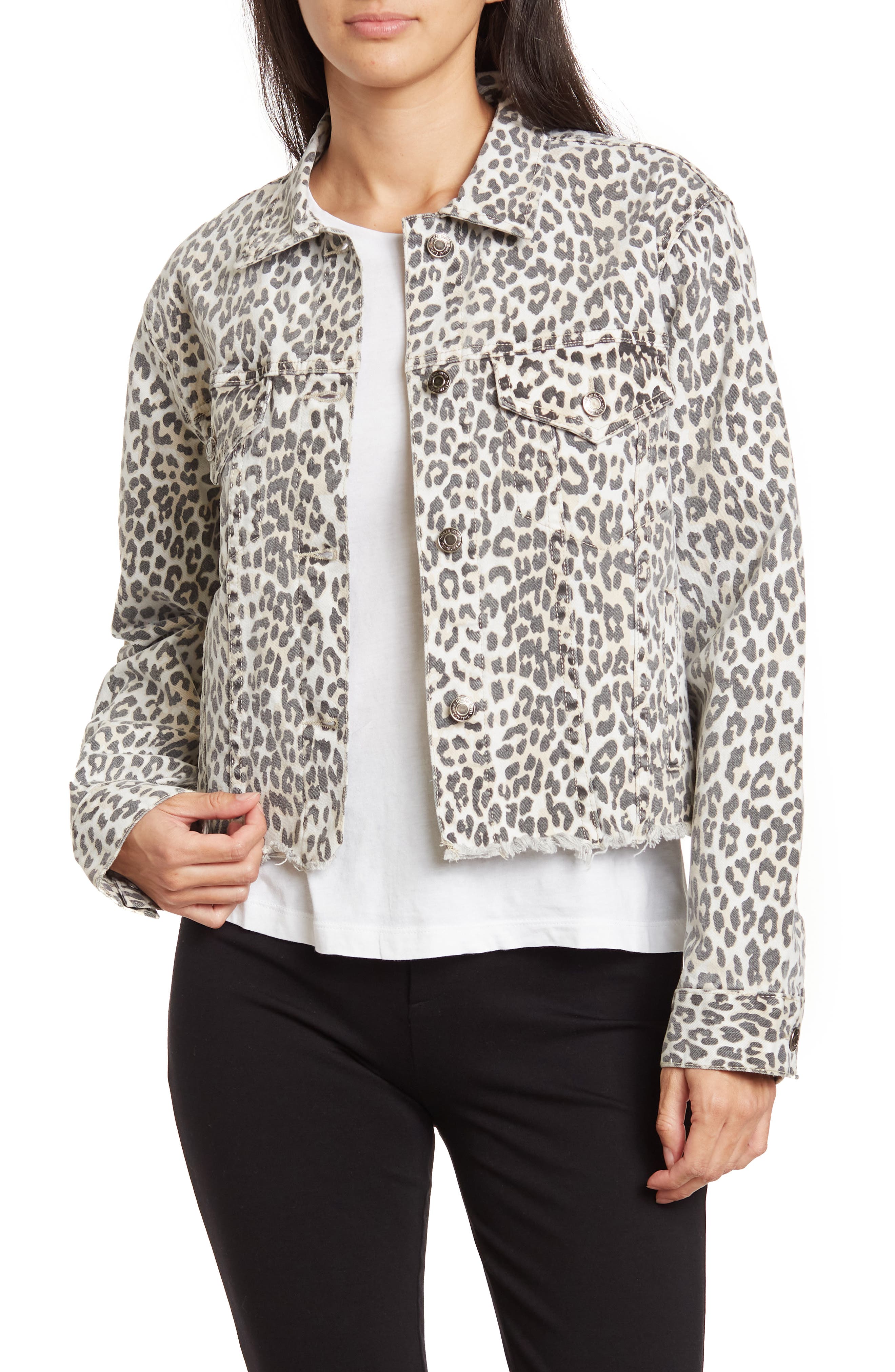 Panthera Animal Print Denim Jacket (Women) | Nordstromrack