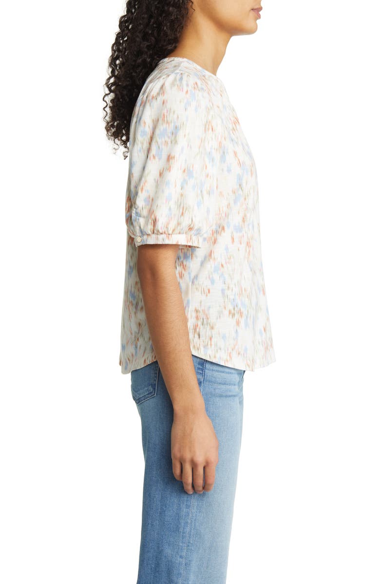 Wit & Wisdom Print Puff Sleeve Top | Nordstrom