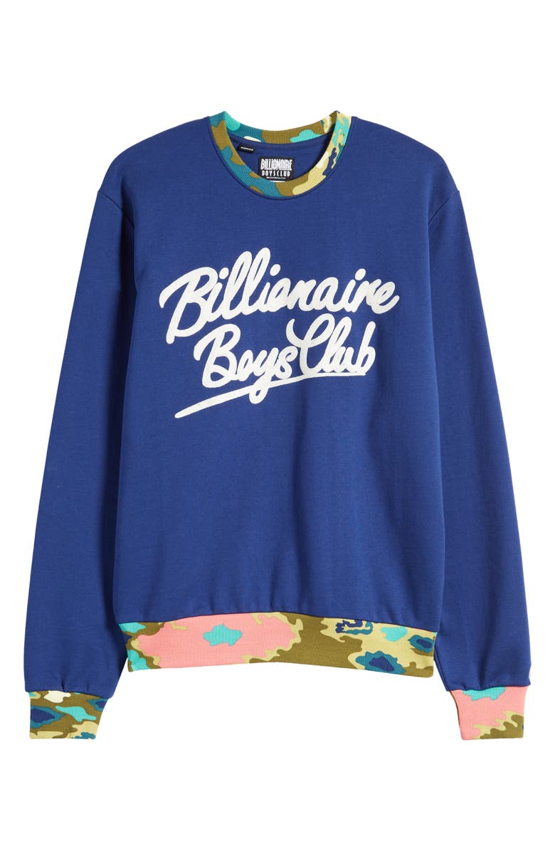 Billionaire Boys Club Formation Embroidered Camo Crewneck Sweatshirt ...