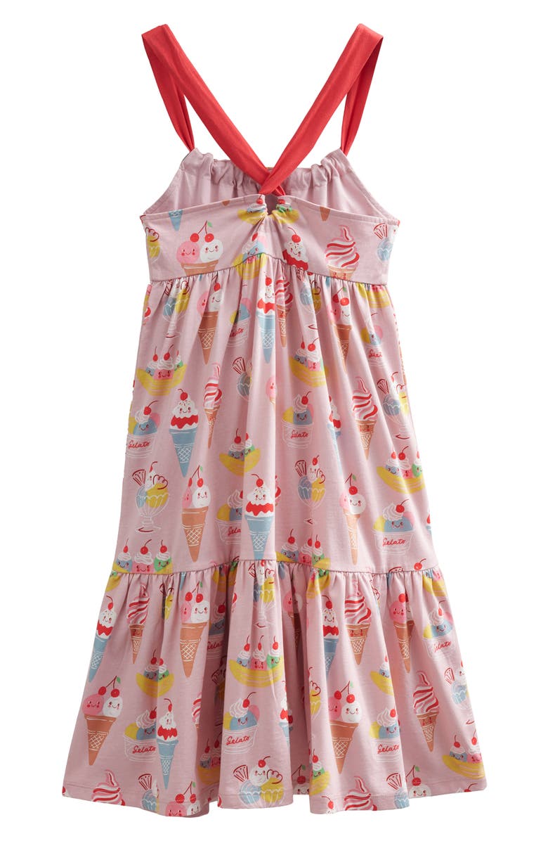 Mini Boden Kids' Print Tiered Cotton Jersey Sundress | Nordstrom