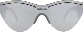 Balenciaga 99mm Shield Mirrored Sunglasses | Nordstromrack