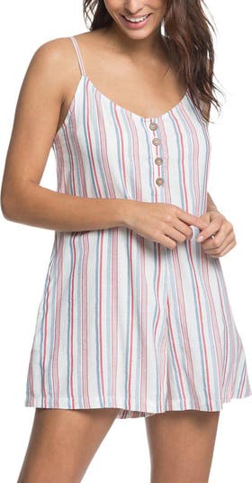 Roxy Coconut Sunshine Stripe Romper | Nordstrom