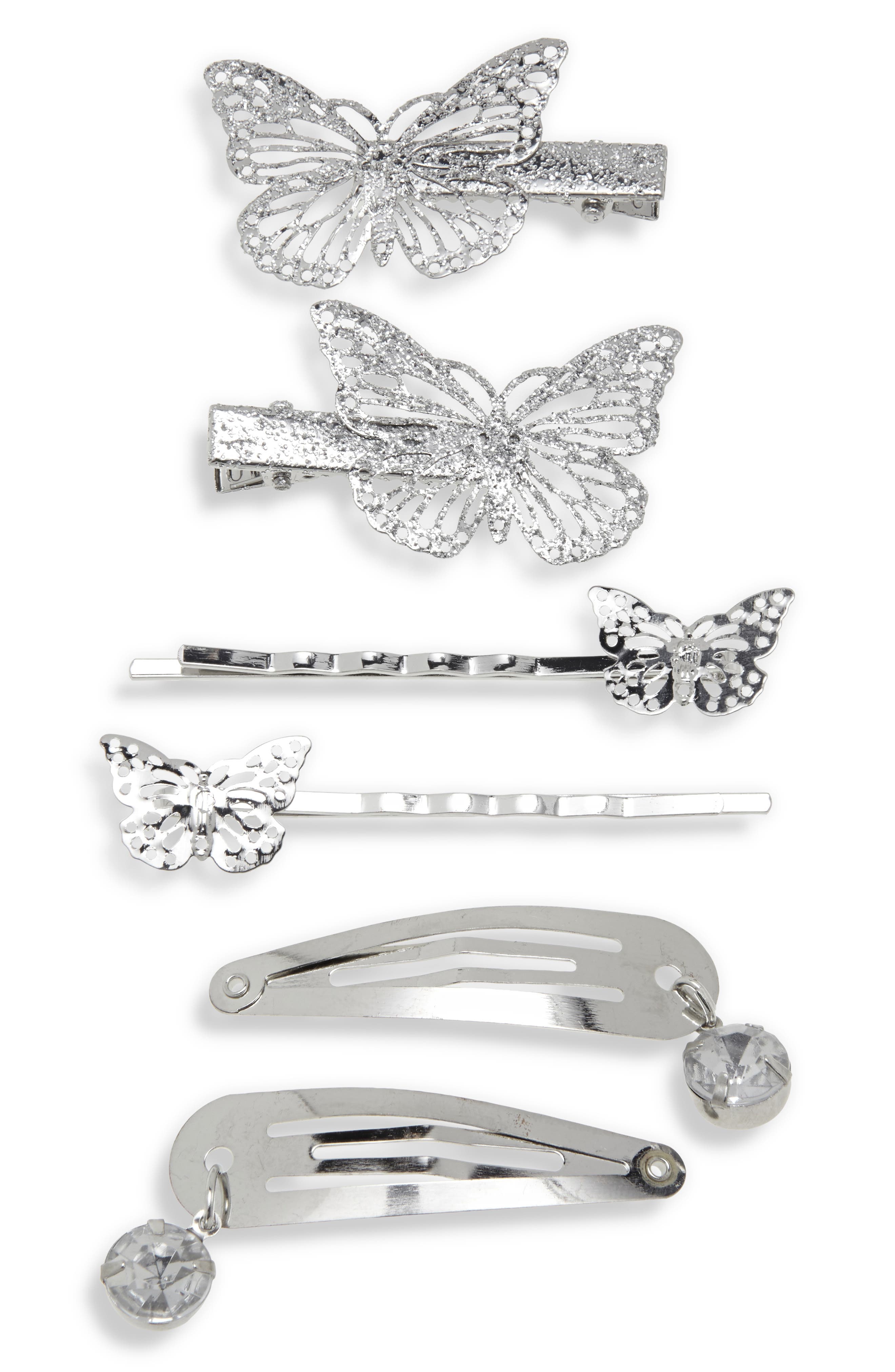 Capelli New York Kids' Assorted Set of 6 Hair Clips and Pins ...