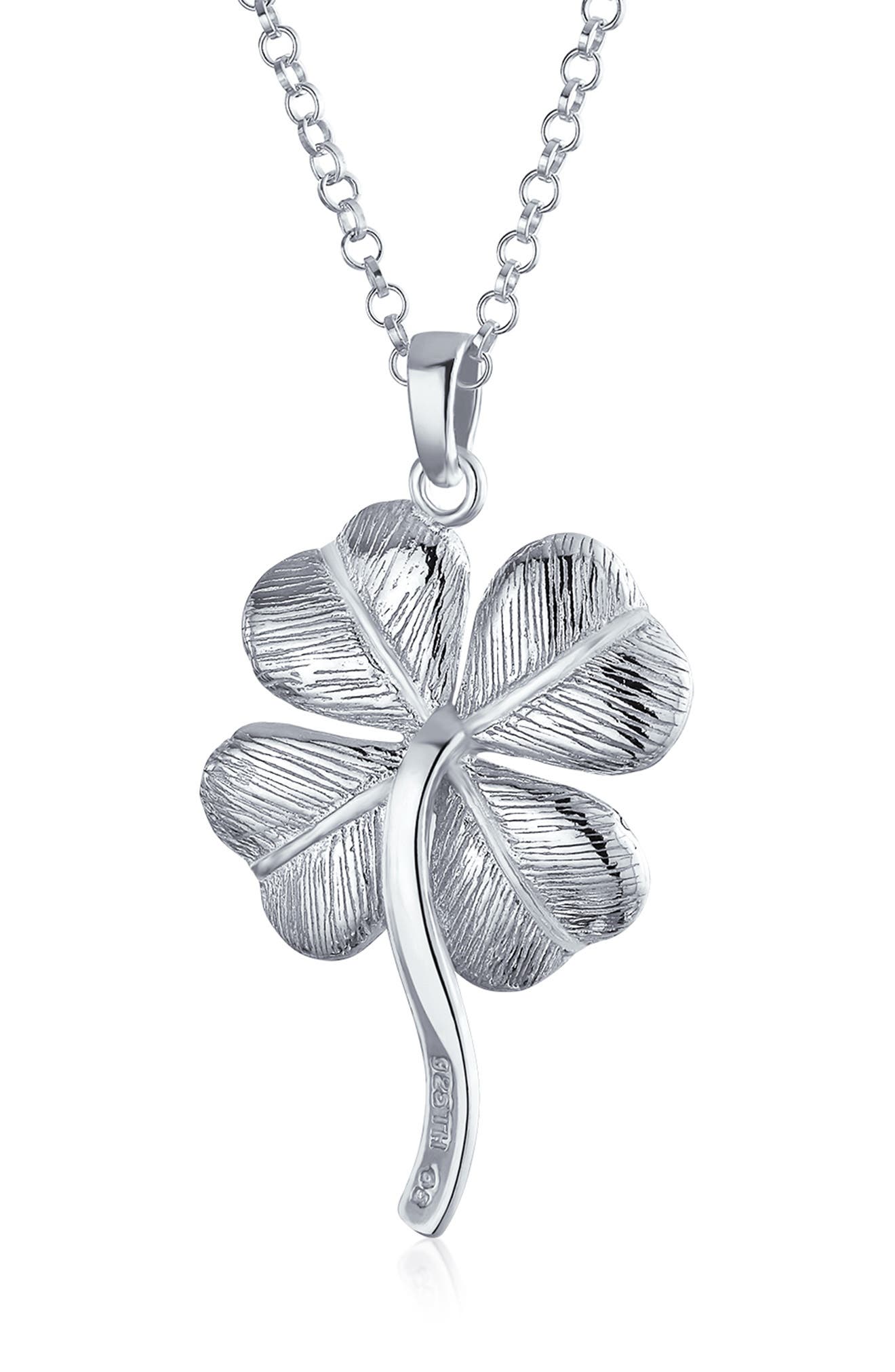 BLING JEWELRY Lucky Leaf Clover Necklace | Nordstromrack