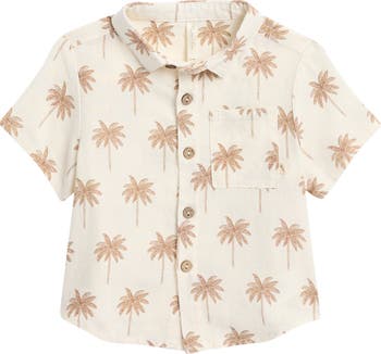 Rylee + Cru Palm Tree Button-Up Shirt | Nordstromrack