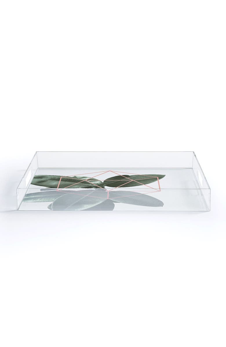 Deny Designs Gale Switzer Geometric Greenery Acrylic Tray | Nordstromrack