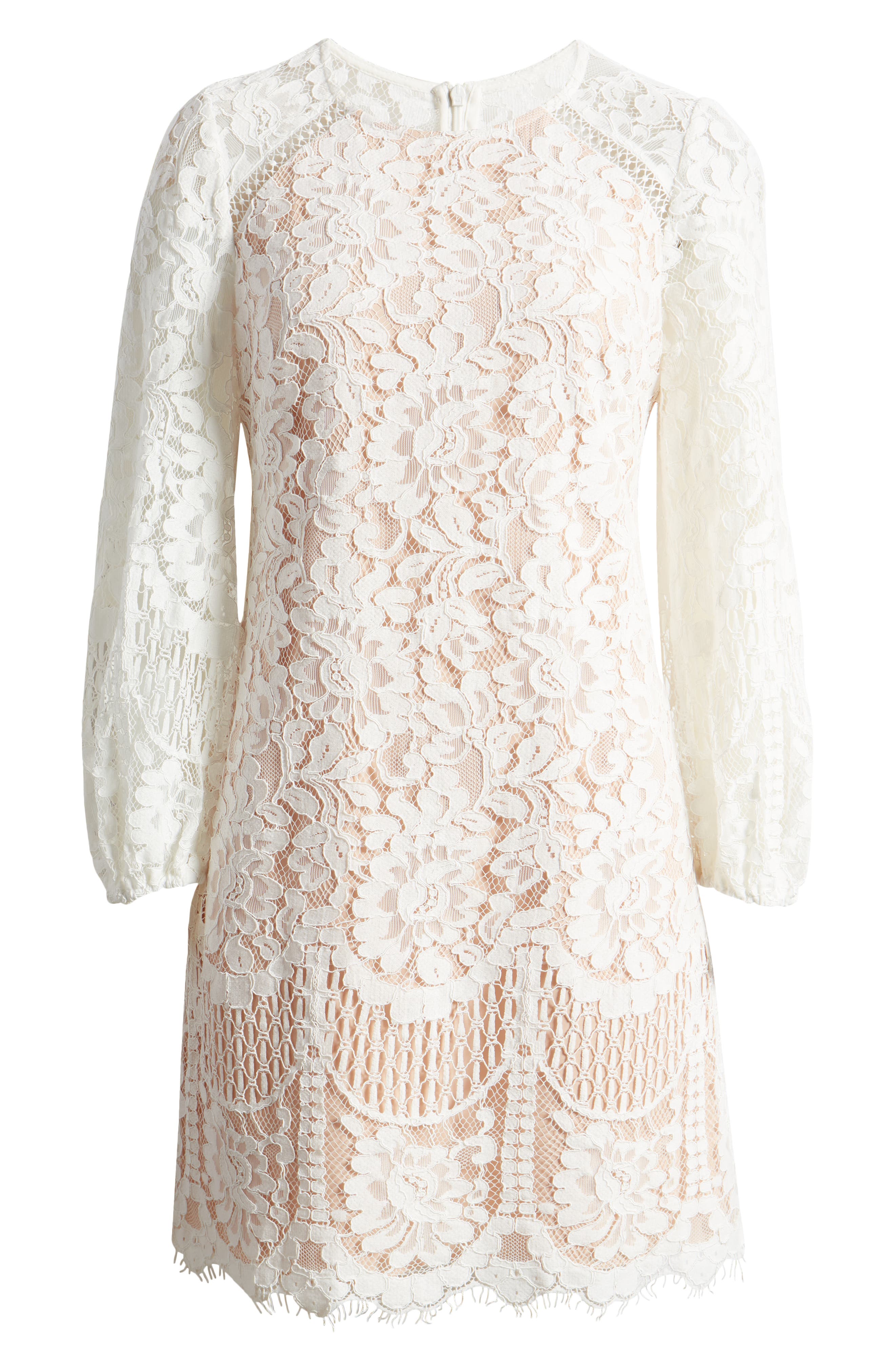 Vince Camuto Raglan Long Sleeve Lace Dress | Nordstrom