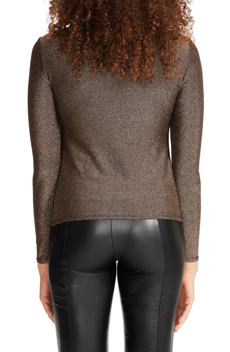 BB Dakota by Steve Madden Shimmer Mock Neck Top | Nordstromrack