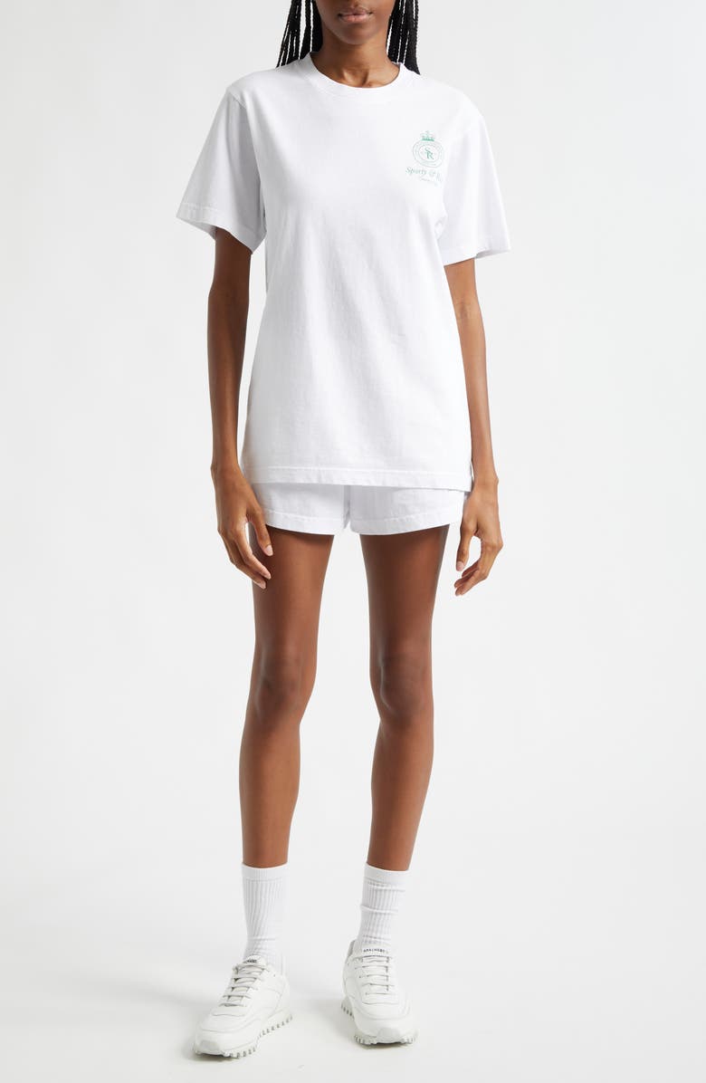 Sporty & Rich Crown Logo Cotton Graphic T-Shirt | Nordstromrack