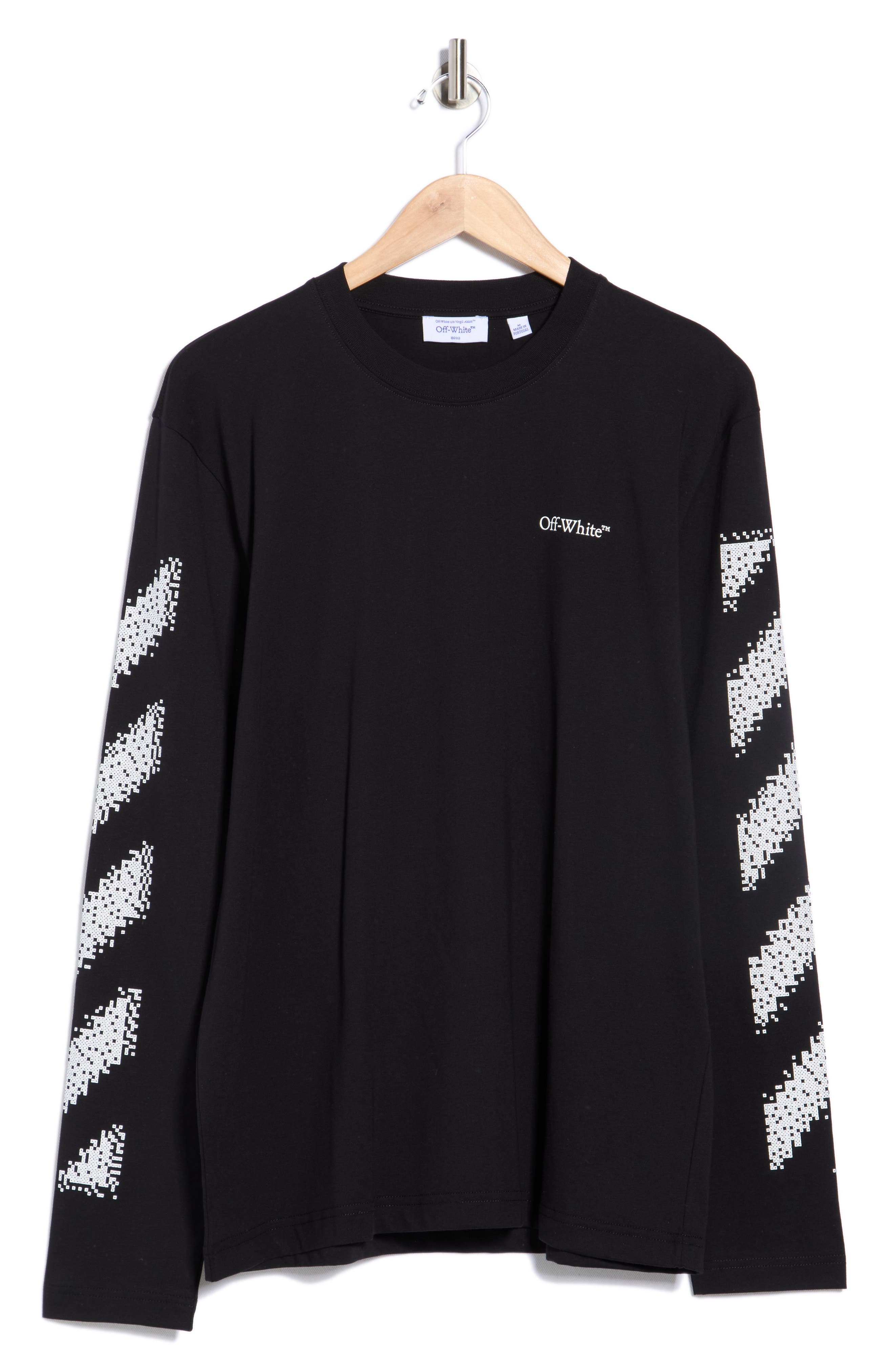 Off-White Pixel Diagonal Skate Long Sleeve T-Shirt | Nordstromrack