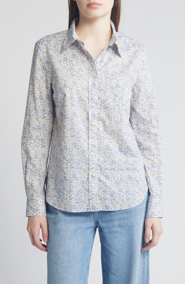 Liberty London Floral Fitted Button-Up Shirt | Nordstromrack