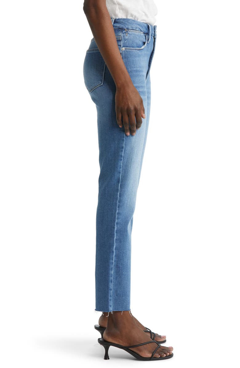 FRAME Le Super High Raw Hem Ankle Straight Leg Jeans | Nordstromrack