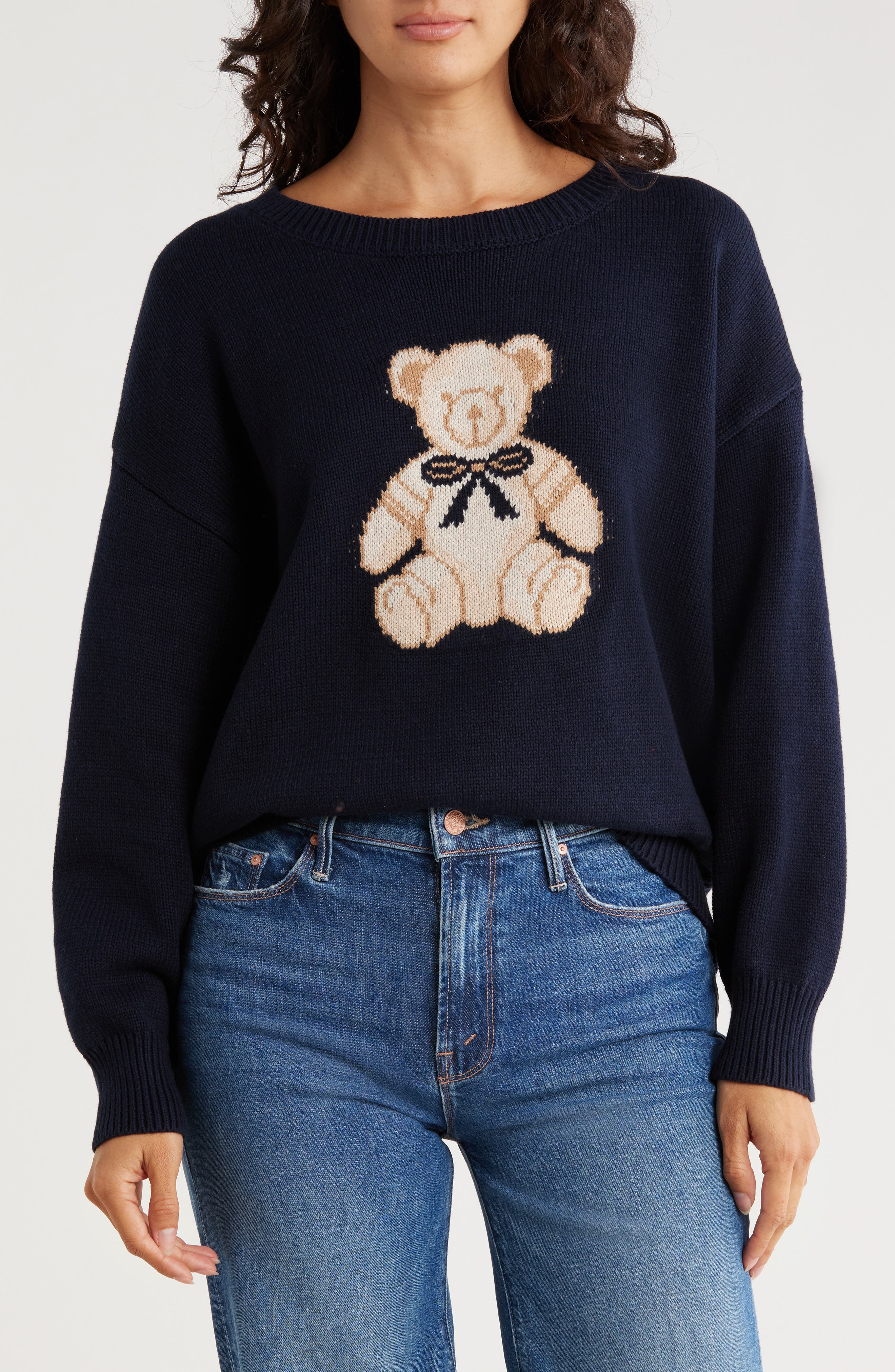 Blu Pepper Teddy Bear Pullover Sweater | Nordstromrack