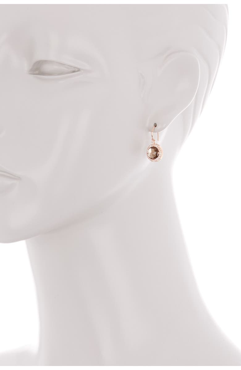 Suzanne Kalan 14K Gold Stone & White Sapphire Halo Earrings | Nordstromrack