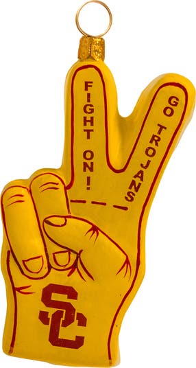 Joy to the World Collectibles Collegiate USC Fight On Sign Ornament ...