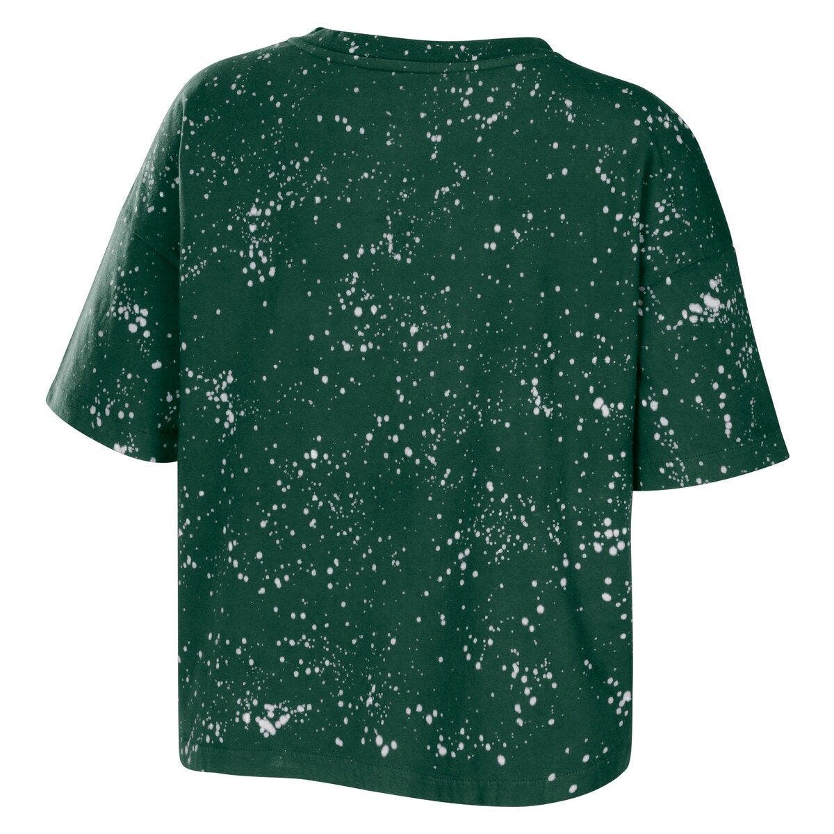 Women's WEAR by Erin Andrews Green Miami Hurricanes Bleach Wash ...