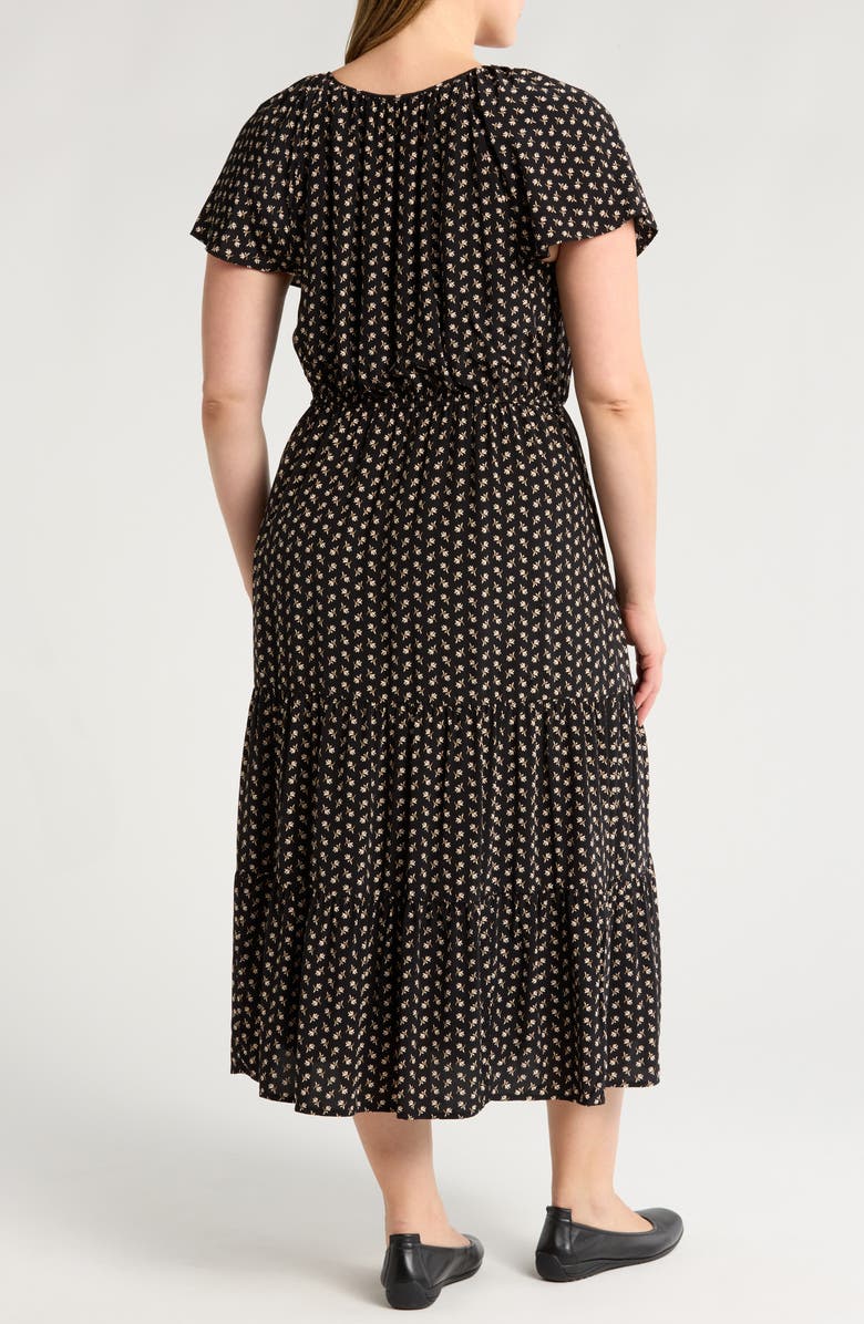 Treasure & Bond Floral Flutter Sleeve Dress | Nordstromrack