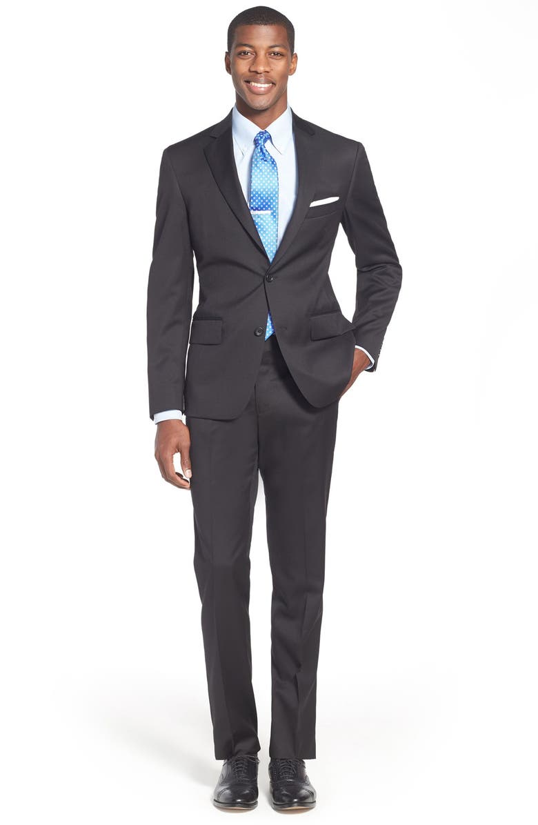NORDSTROM MEN'S SHOP Flat Front Wool Trousers | Nordstromrack