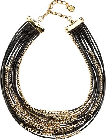 UNODE50 Omariba Chain & Leather Necklace | Nordstromrack