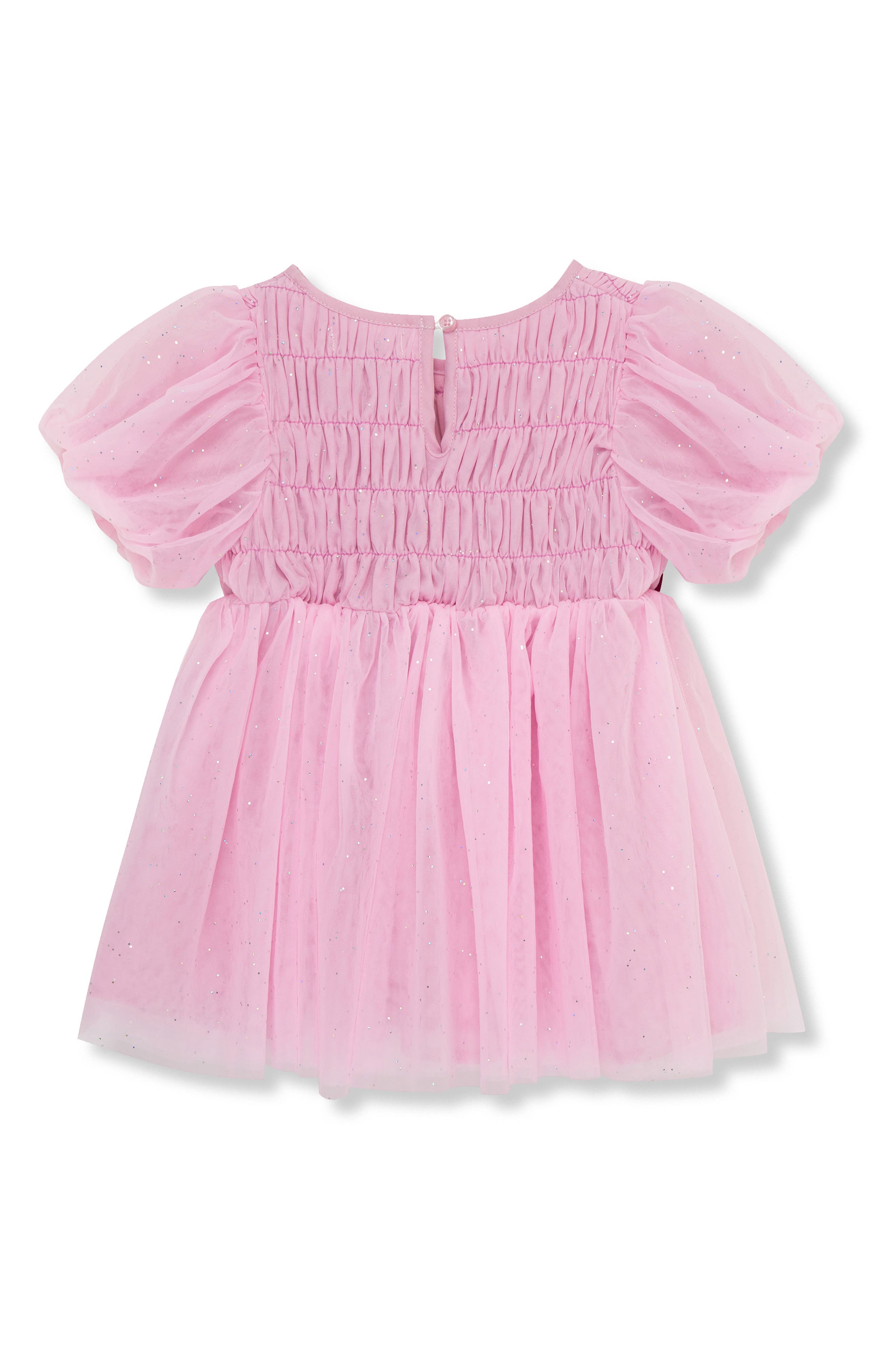 Peek Essentials Sparkle Mesh Party Dress | Nordstromrack