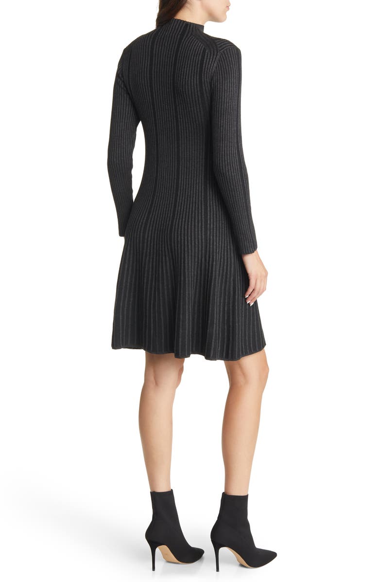 French Connection Mari Ribbed Long Sleeve Sweater Dress | Nordstromrack