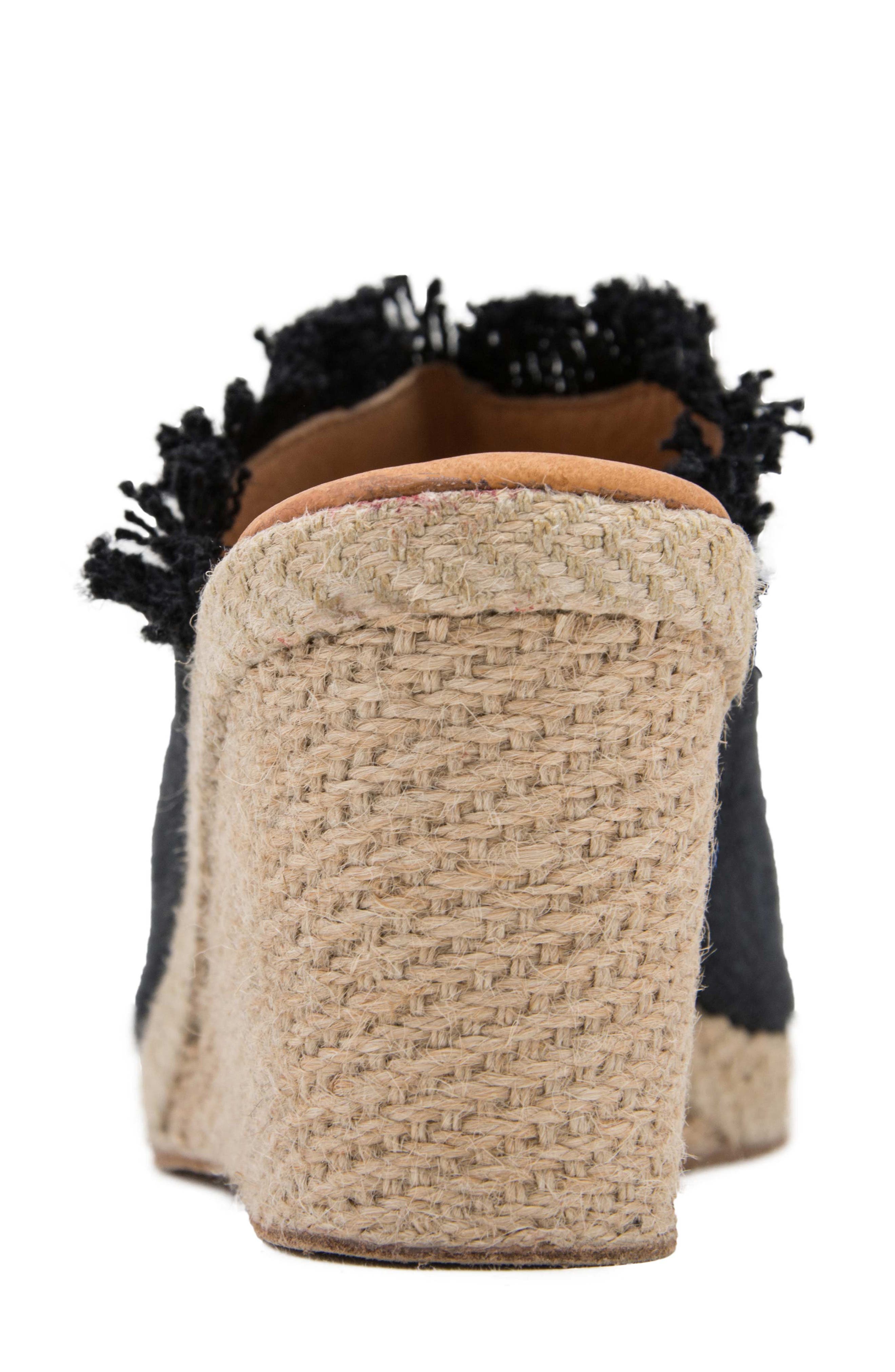 André Assous Popy Frayed Wedge Mule (Women) | Nordstromrack