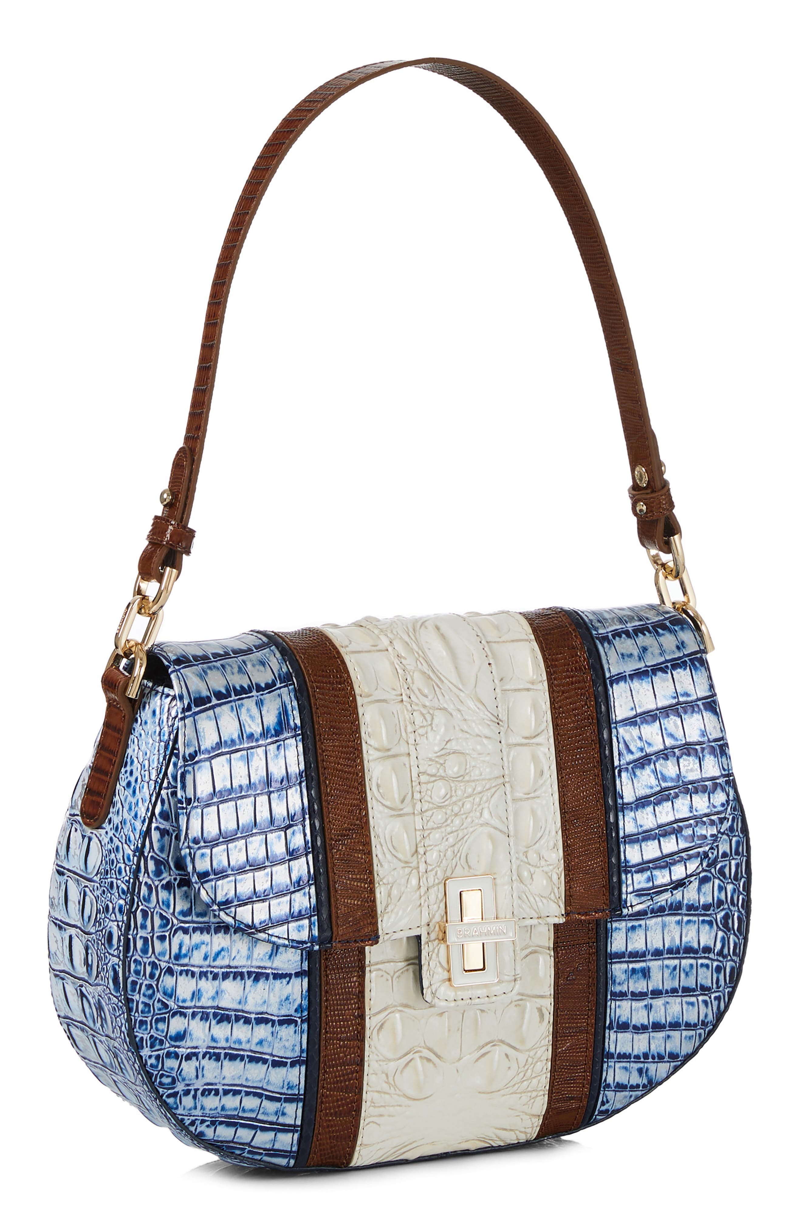 Brahmin Cynthia Croc Embossed Crossbody Bag | Nordstrom