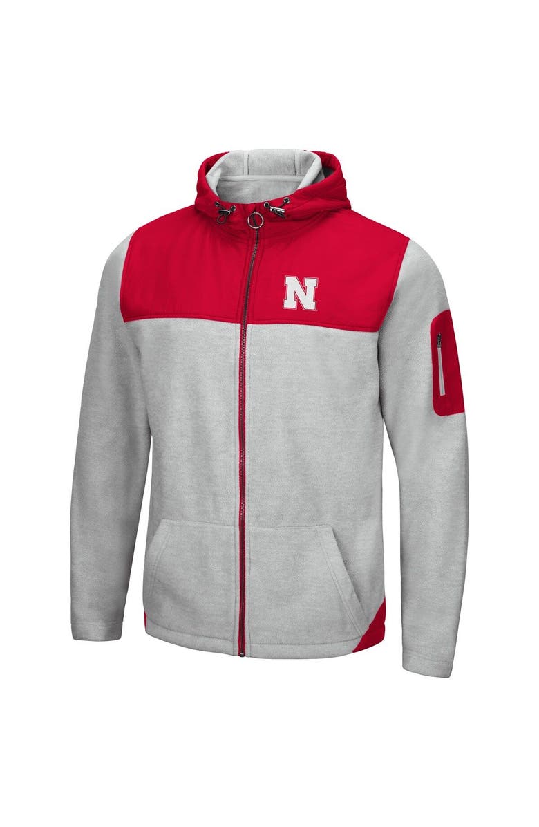 COLOSSEUM Men's Colosseum Heather Gray/Scarlet Nebraska Huskers ...