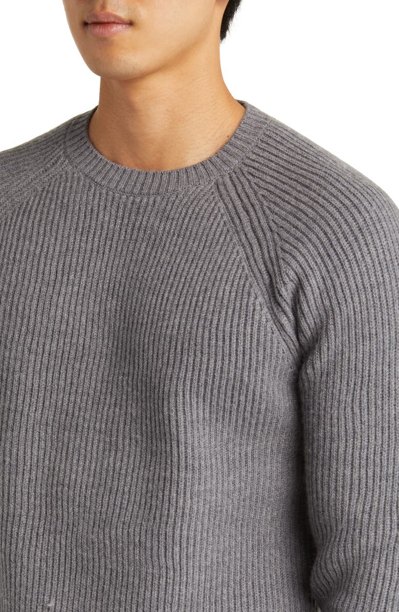 Schott NYC Ribbed Raglan Sleeve Wool Sweater | Nordstrom