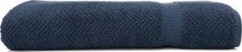 Linum Home Textiles Midnight Blue Herringbone Bath Sheet | Nordstromrack