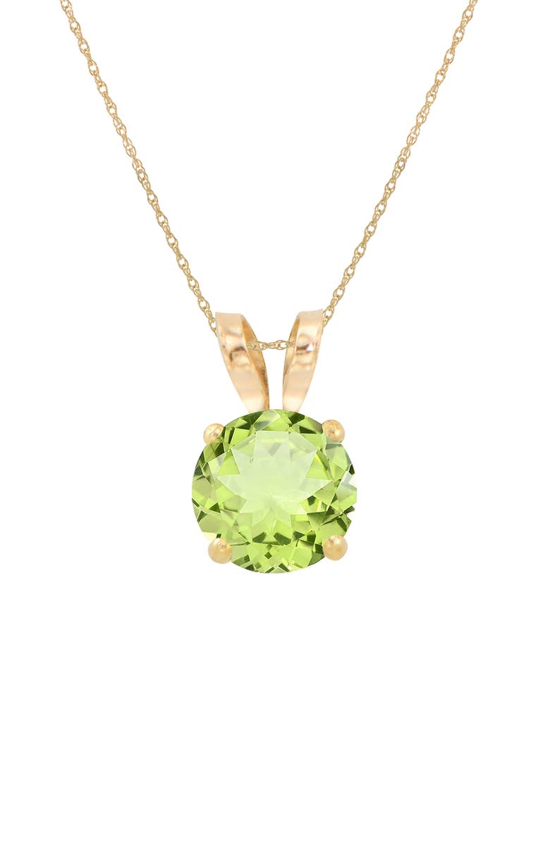 CANDELA JEWELRY Semiprecious Stone Pendant Necklace | Nordstromrack